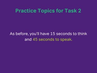 TOEFL Speaking Topics: What You'll Talk About on the TOEFL | PDF ...