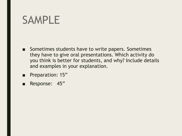 Toefl Test - Speaking Sample Questions - Task 2 | PPT