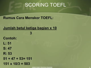 Toefl at glance | PPTX