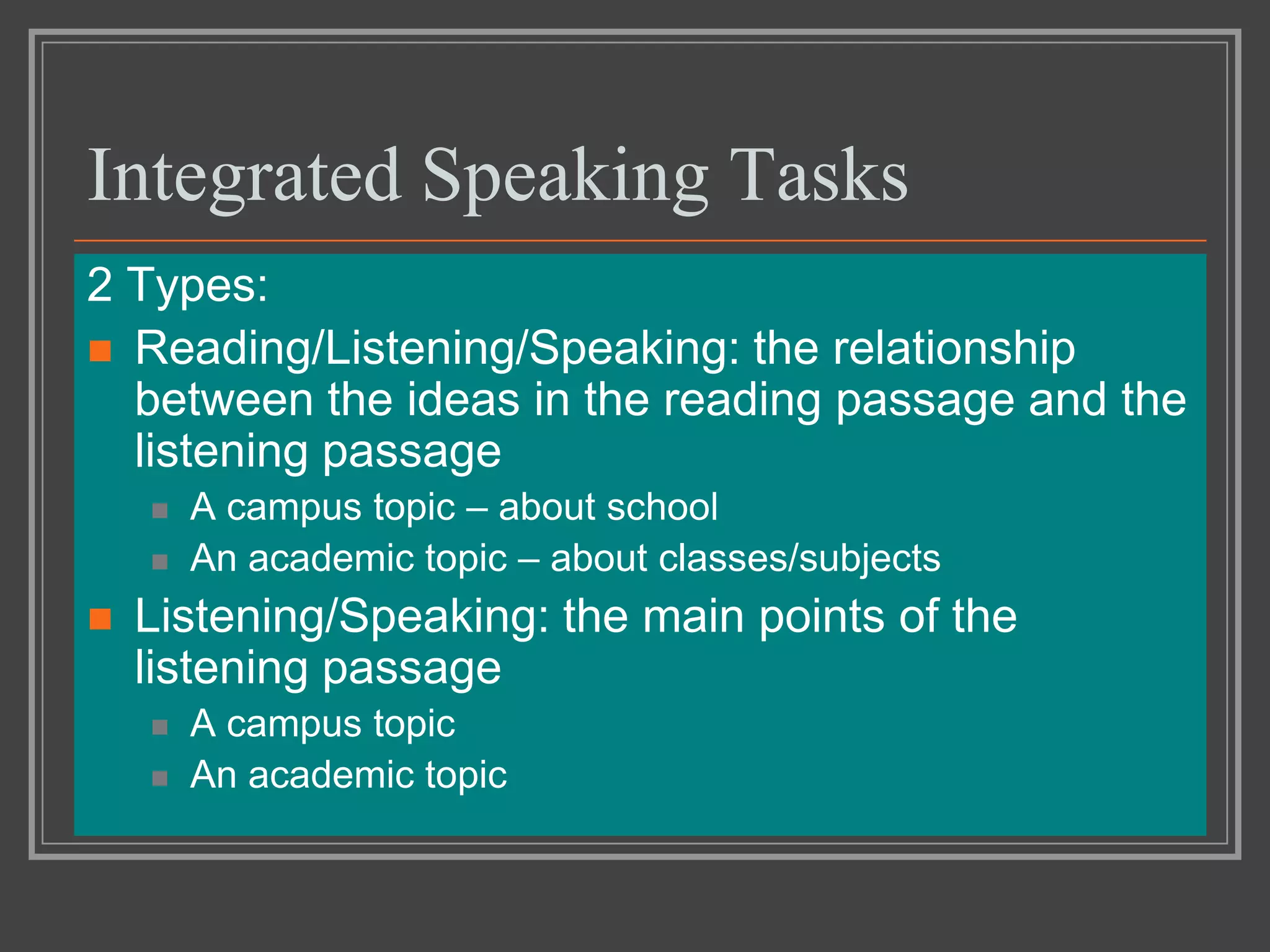 Toefl iBT Introduction | PPT