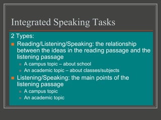 Toefl iBT Introduction | PPT