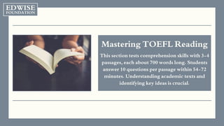 TOEFL iBT: Everything You Need to Know... | PPT