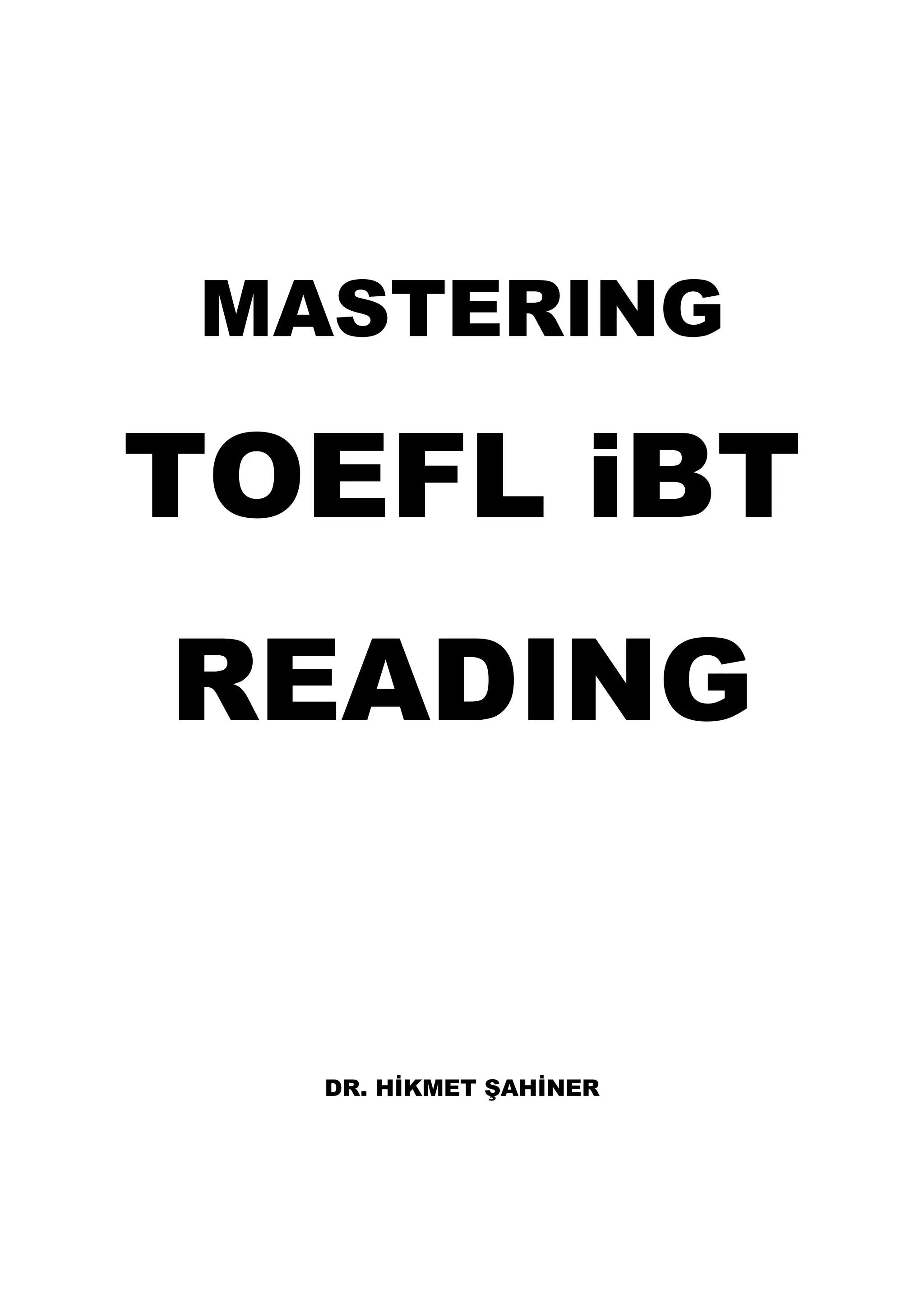 Toefl ibt reading | PDF