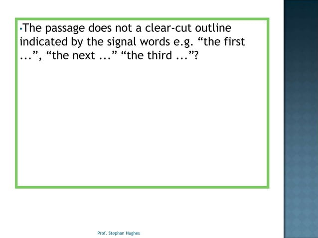 Toefl ibt reading section summaries and charts.ppt | Educational ...