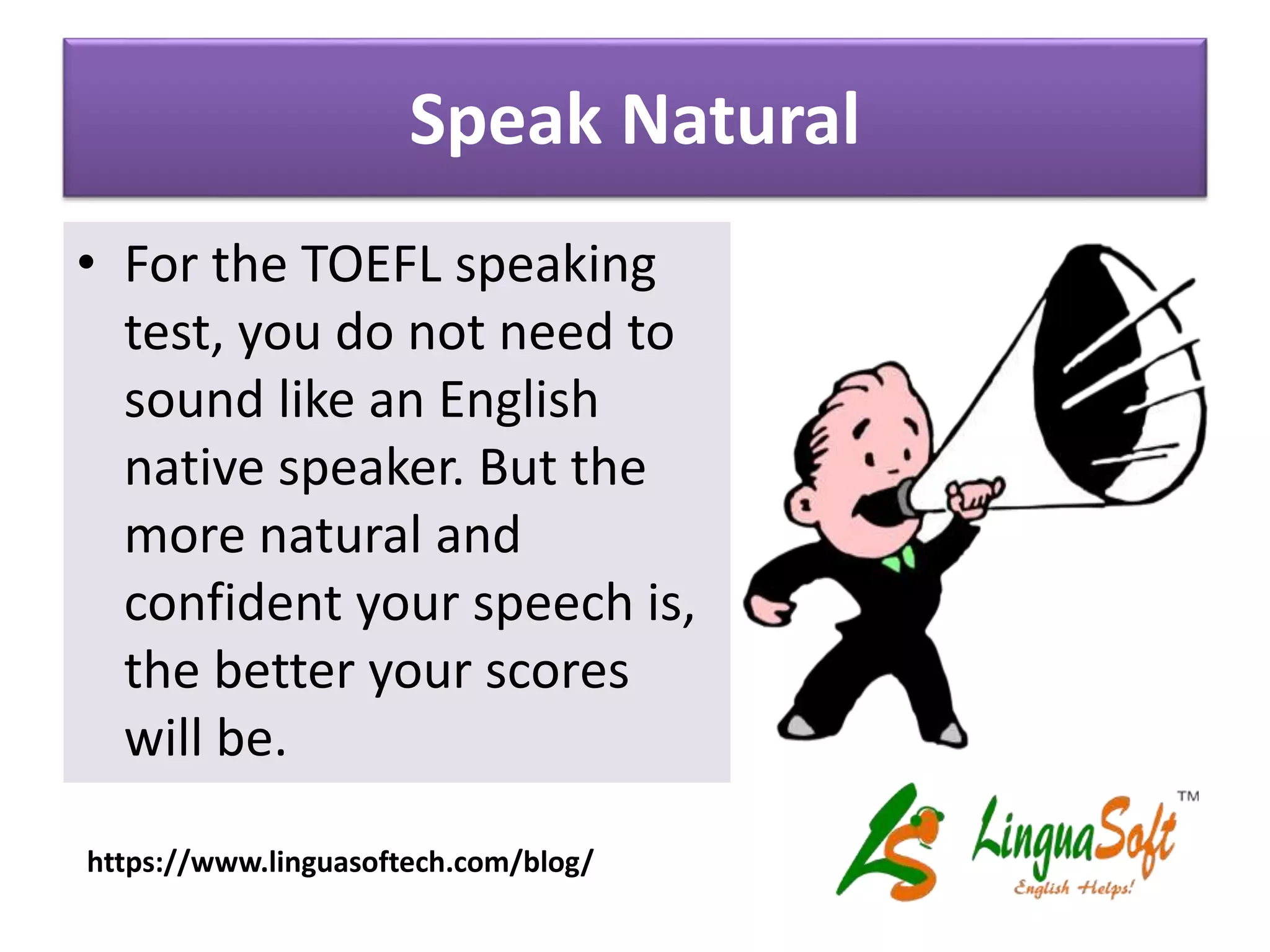 Toefl iBT speaking | PPTX