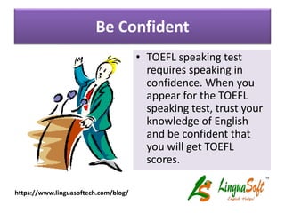 Toefl iBT speaking | PPTX