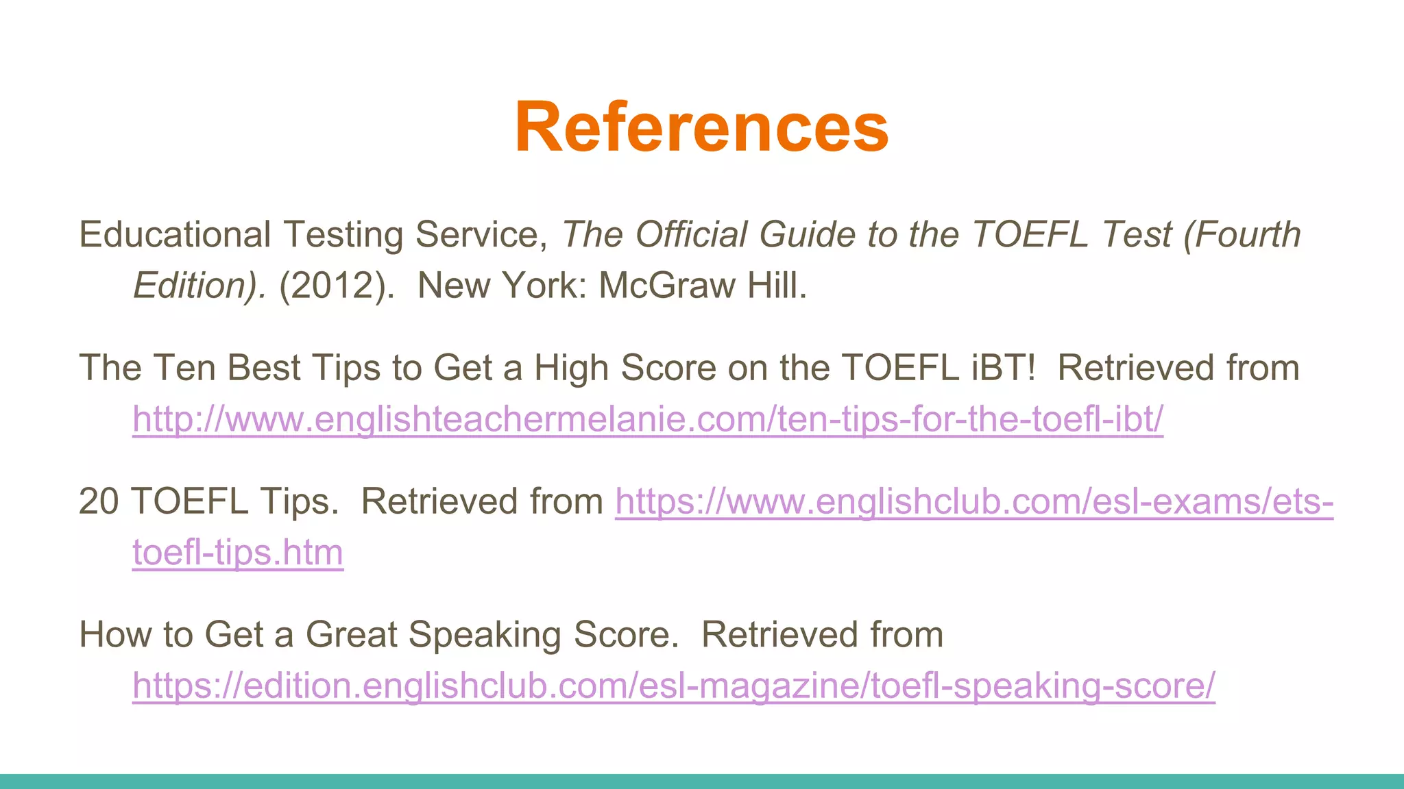 Toefl iBT success strategies & tips | PPTX