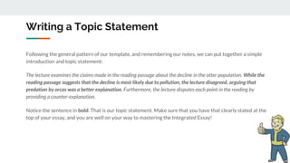 Toefl integrated writing 4 | PPTX