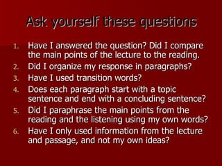 Toefl Integrated Writing Task | PPT