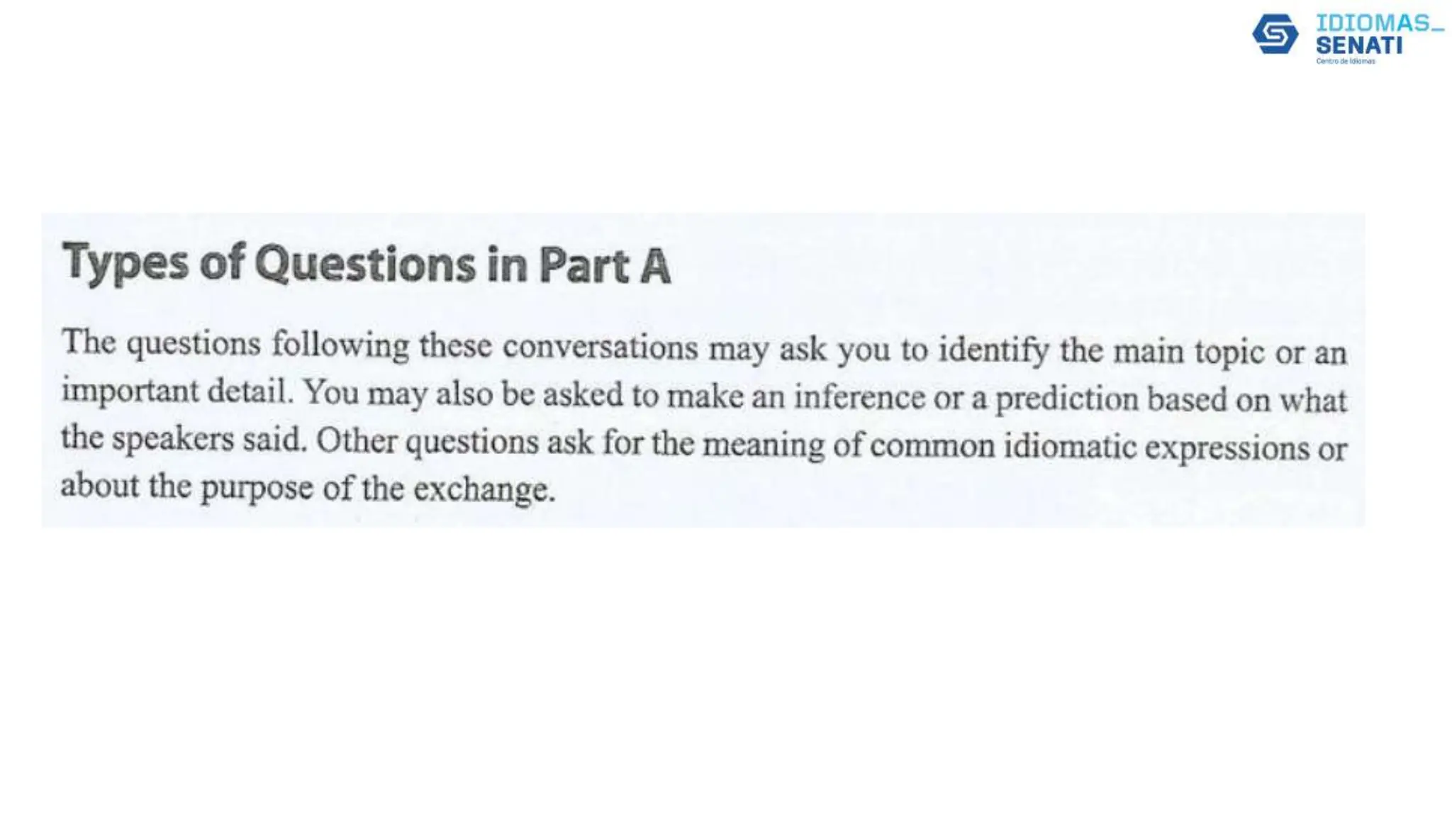 TOEFL ITP L2 - ENGLISH PRACTICE EXAM- SESSION 1 | PPTX