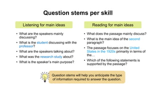 TOEFL ITP Level 2 - Identifying main ideas (3).ppsx