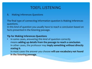 Toefl listening | PPTX