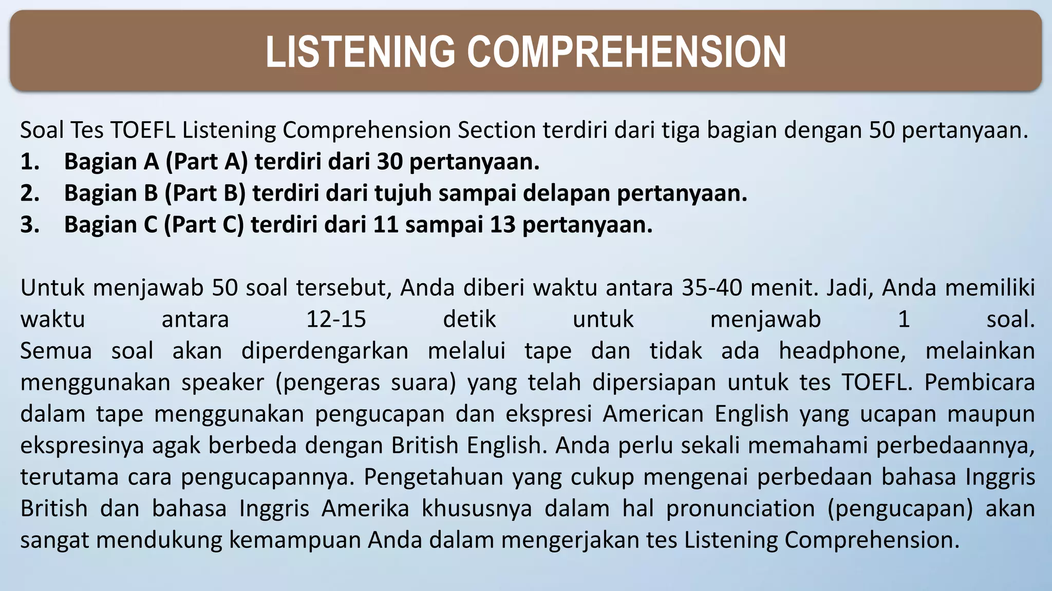 TOEFL (LISTENING) | PDF