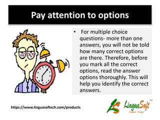 Toefl listening test structure & tips | PPTX