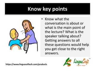 Toefl listening test structure & tips | PPTX | Educational Assessment ...