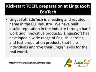 Toefl listening test structure & tips | PPTX