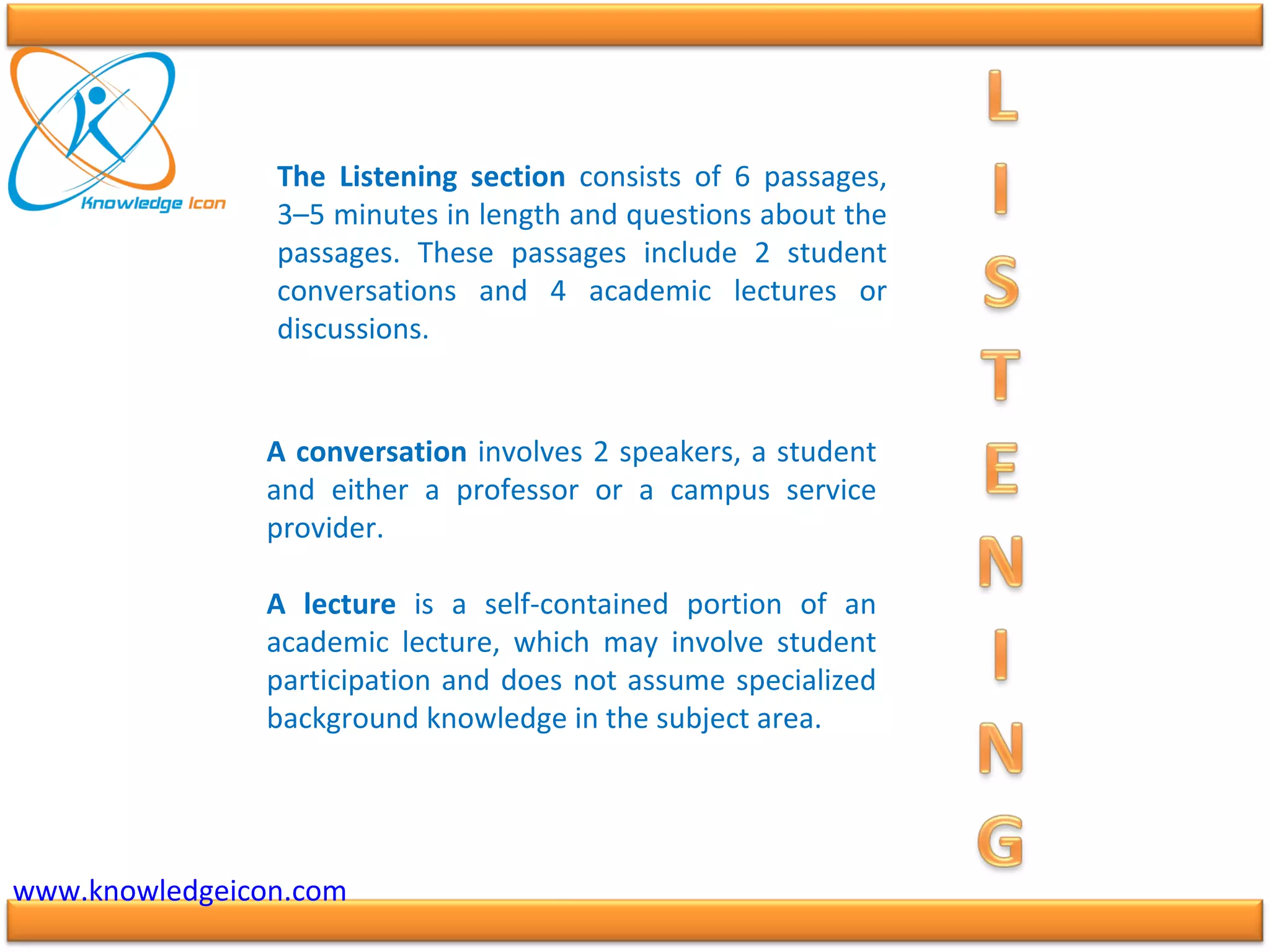 TOEFL Presentation | PPT