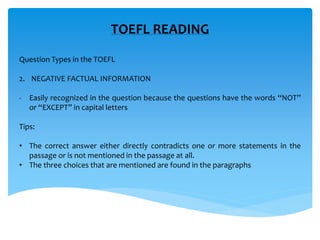 Toefl reading | PPTX