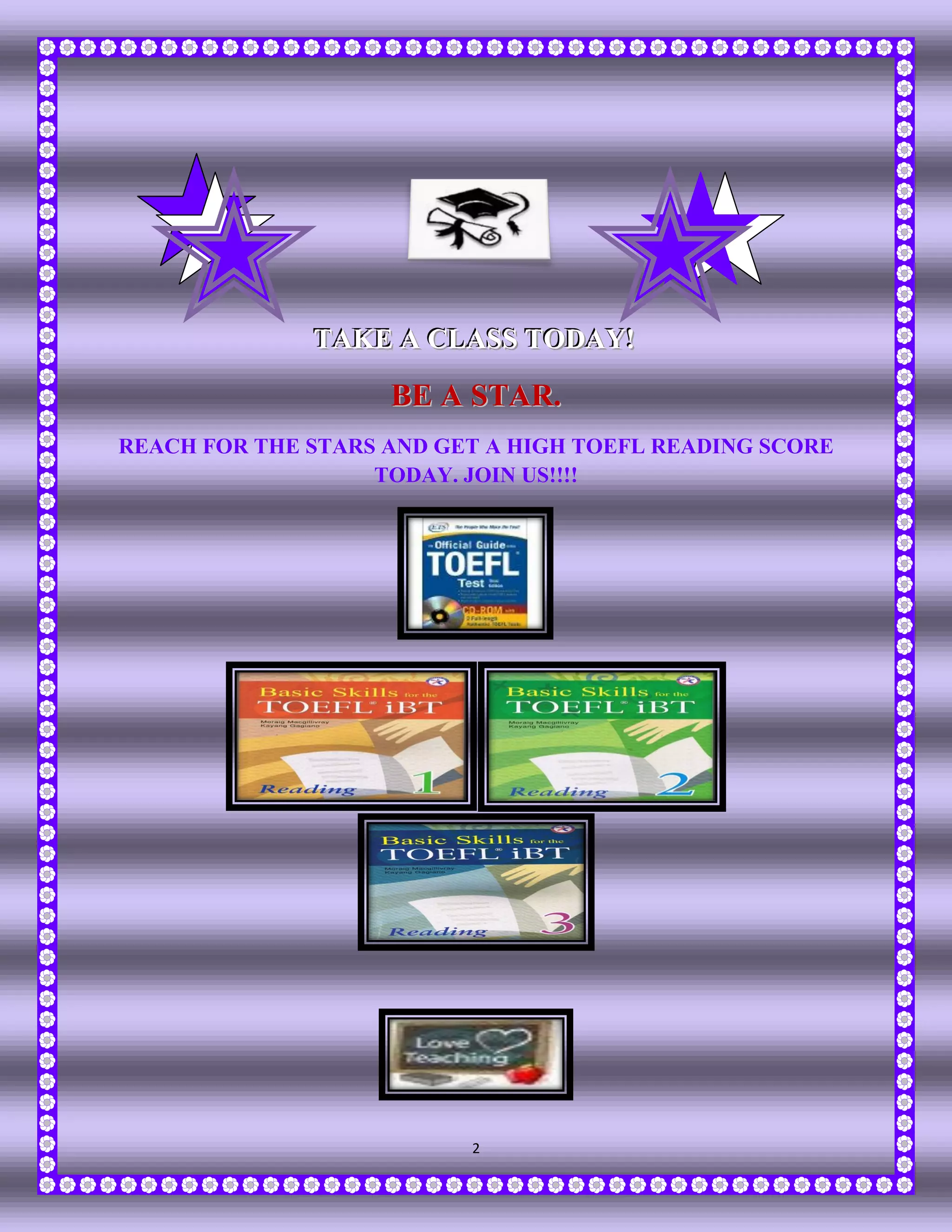 TOEFL iBT Reading Test Tips | PDF | Educational Assessment | Education