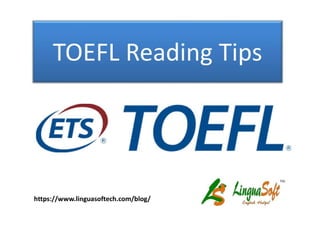 TOEFL Reading Tips | PDF