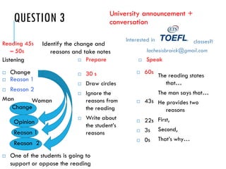 Toefl speaking | PPTX