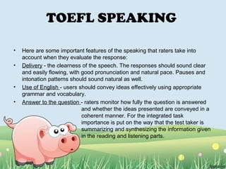 Toefl speaking | PPT