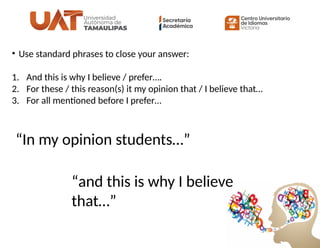 toefl tips for the speaking section of the TOEFL iBT | PPTX