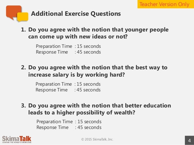 Toefl Speaking Test Preparation Lesson 4 t Toefl Speaking Test Preparation Lesson 4 t