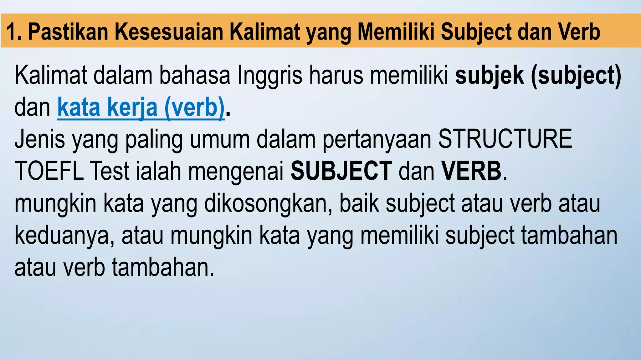 TOEFL (STRUCTURE - GRAMMAR) | PDF