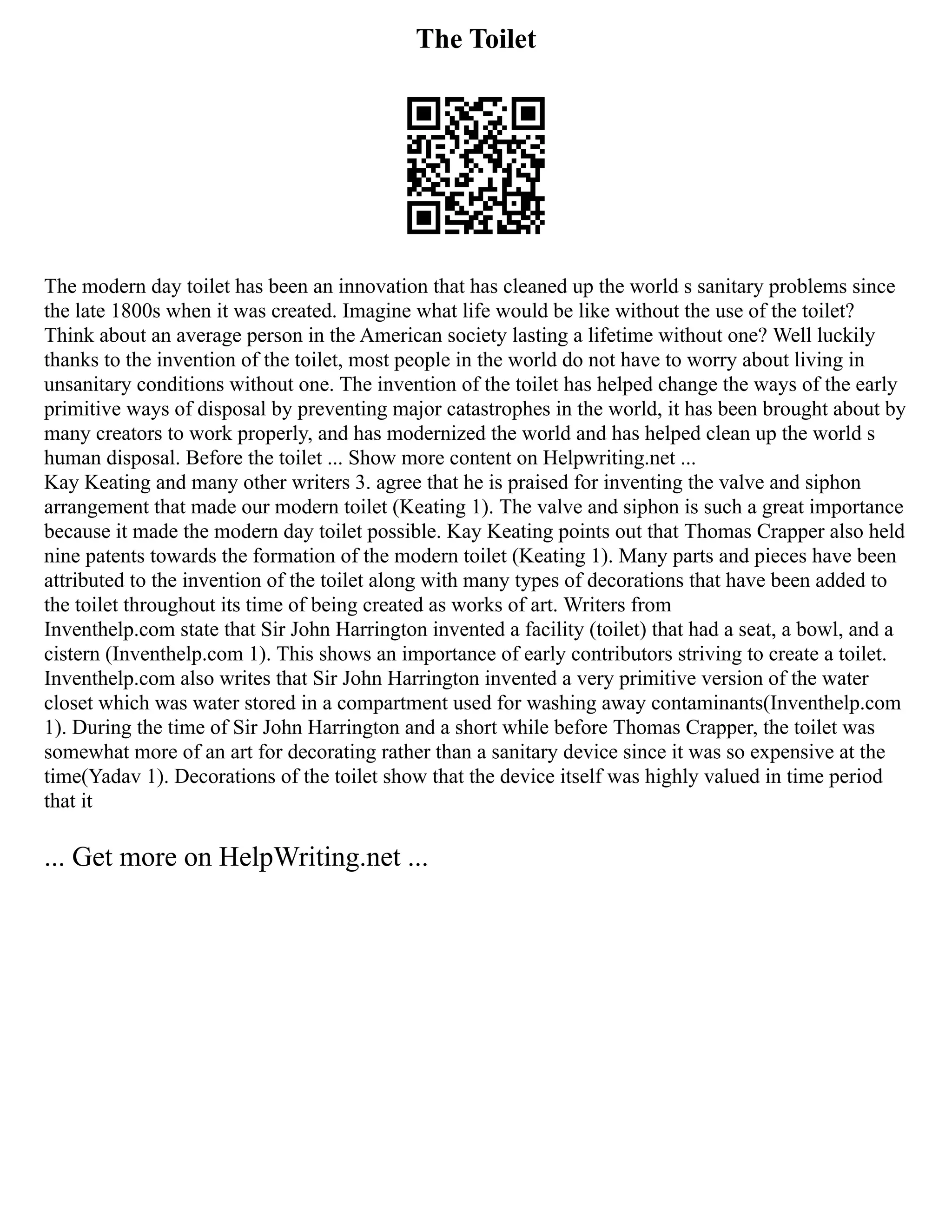 TOEFL Writing Work Sample | PDF