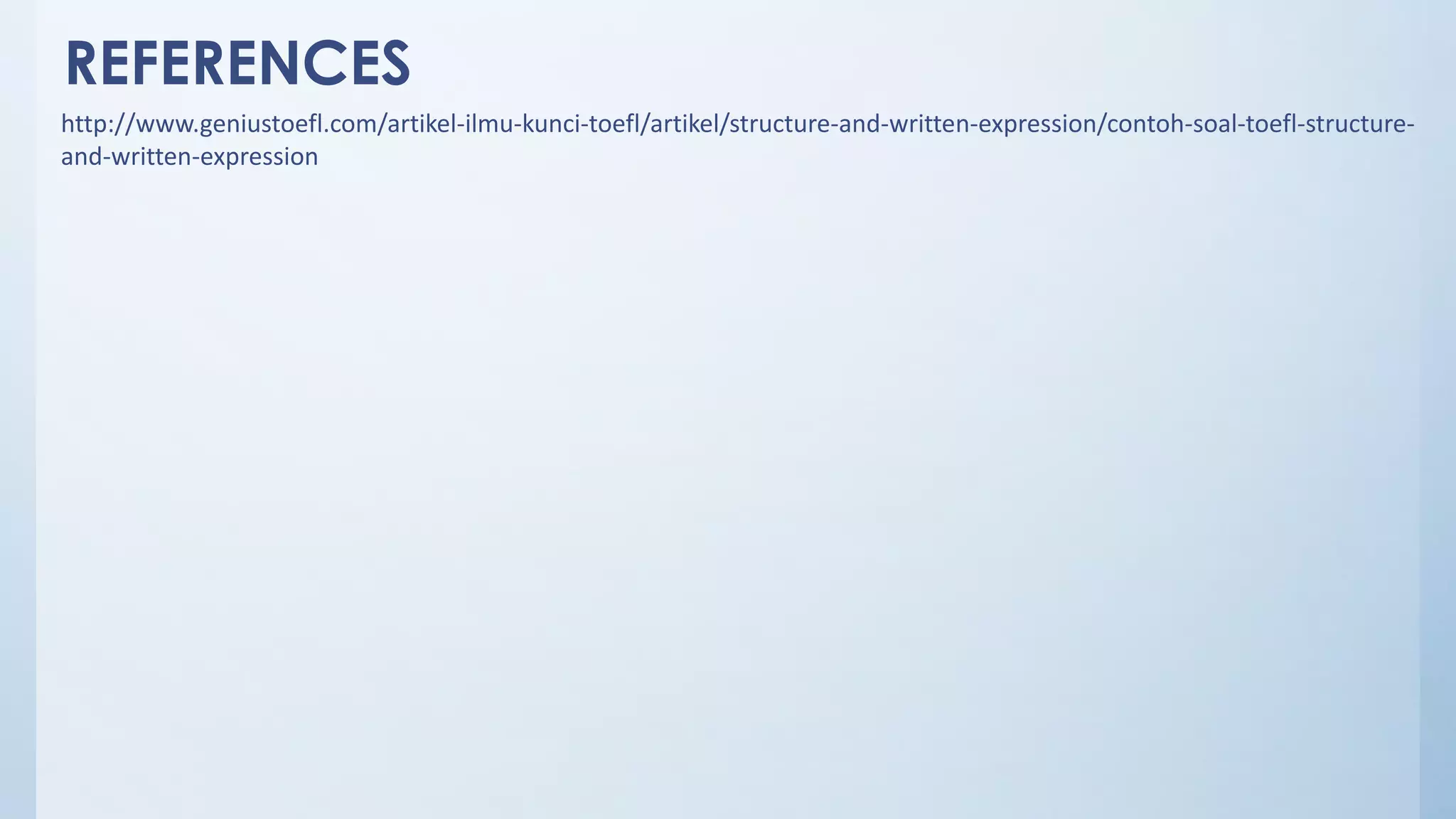 TOEFL (WRITTEN EXPRESSION) | PDF