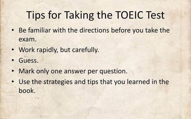 TOEIC | PPT