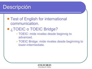 Toeic© bridge | PPT