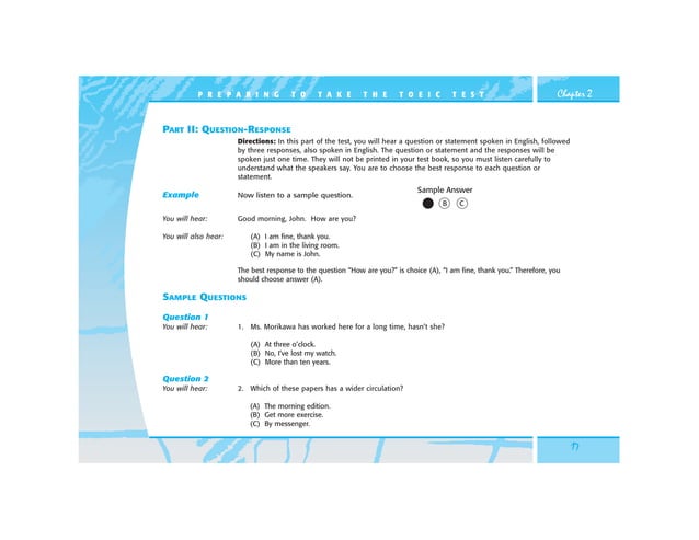 Toeic exam sample | PDF