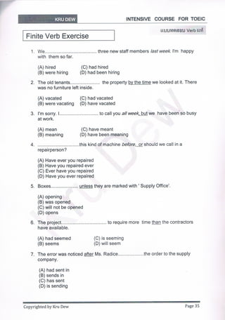 Toeic grammar 2017 | PDF