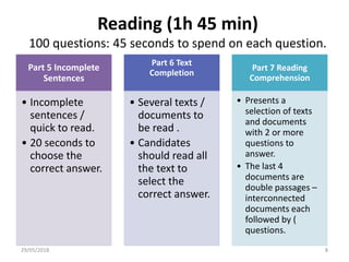An introduction to the TOEIC Test | PPTX