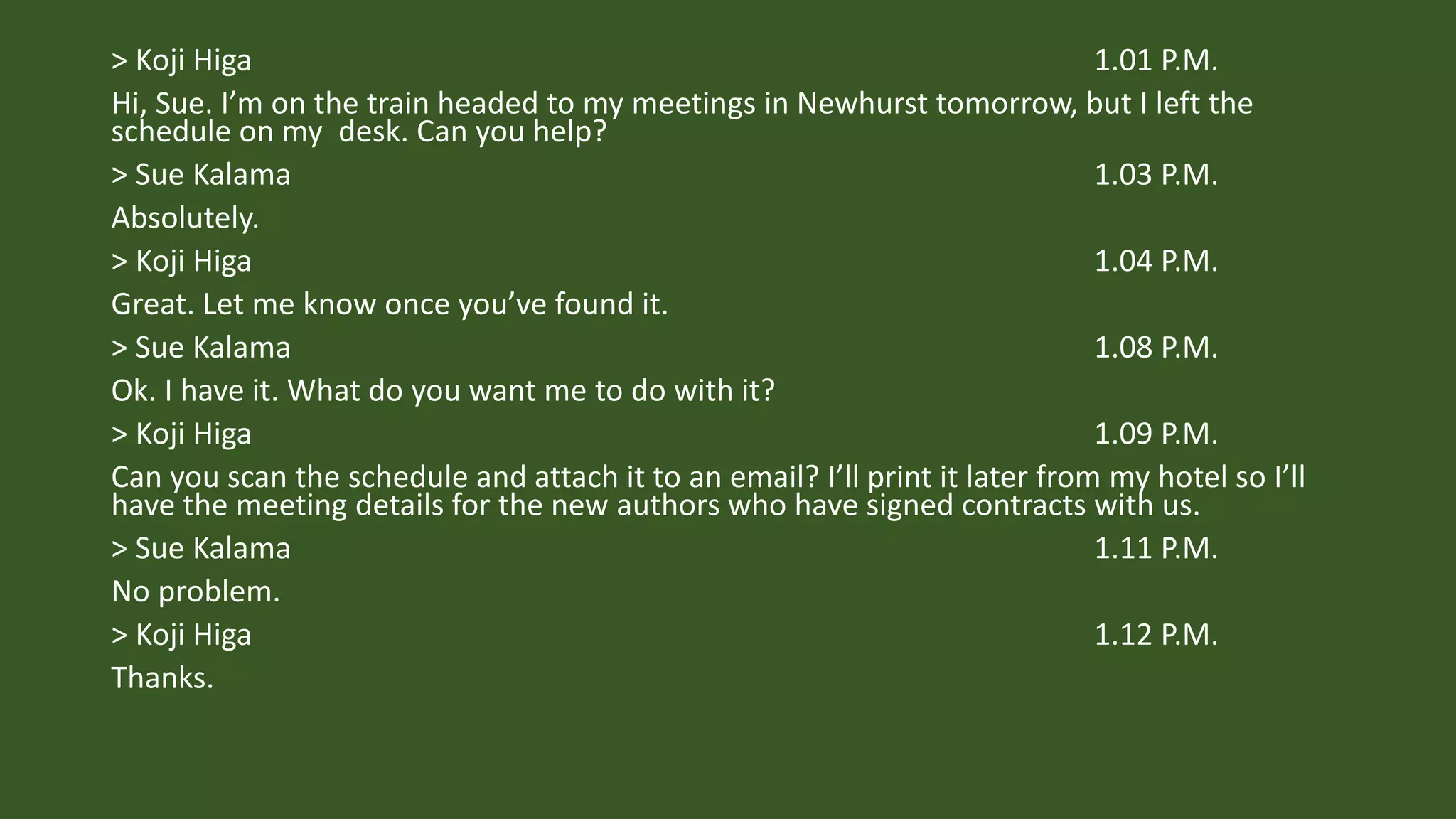 Toeic reading short chat 149 150 | PPT