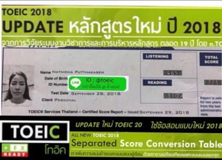 Toeic score analysis | PDF