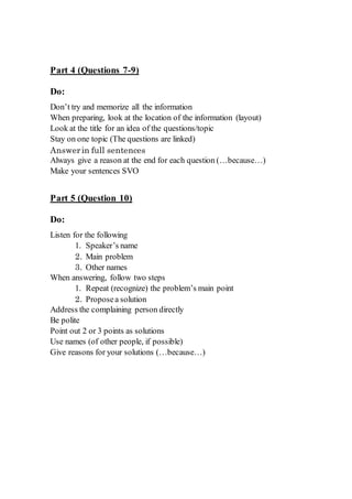 Toeic speaking test tips | DOC