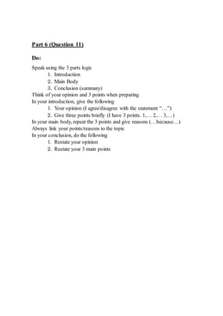 Toeic speaking test tips | DOC