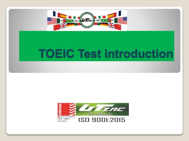 Toeic test introduction | PPT