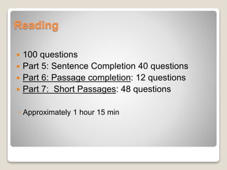 Toeic test introduction | PPTX