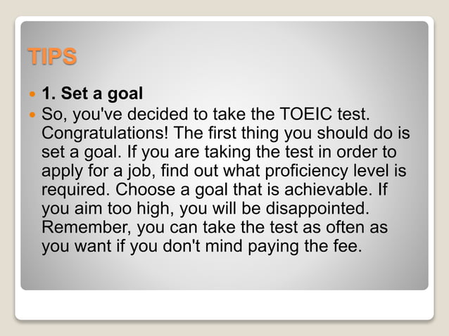 Toeic test introduction | PPT