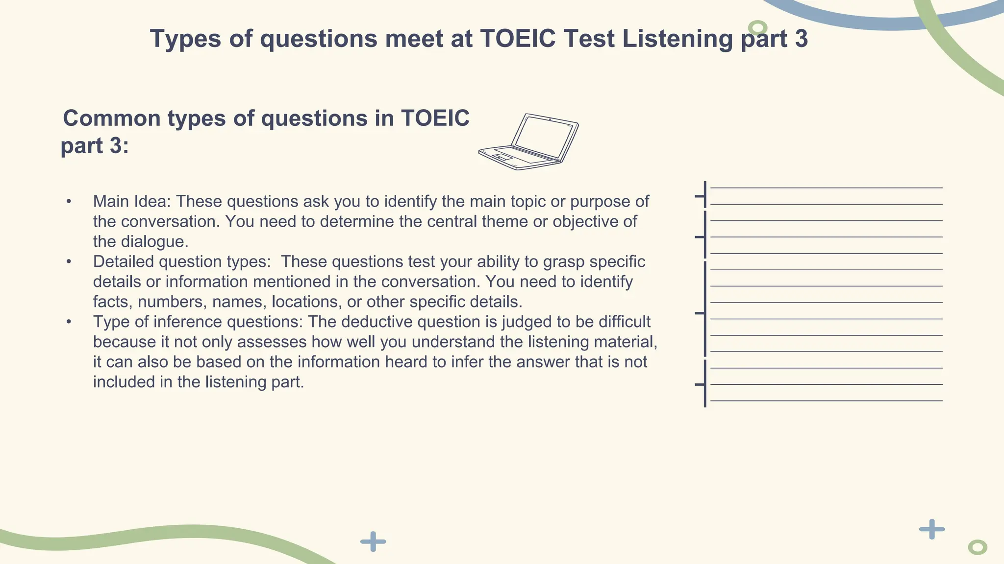 TOEIC Test english – Listening Part 3.pptx