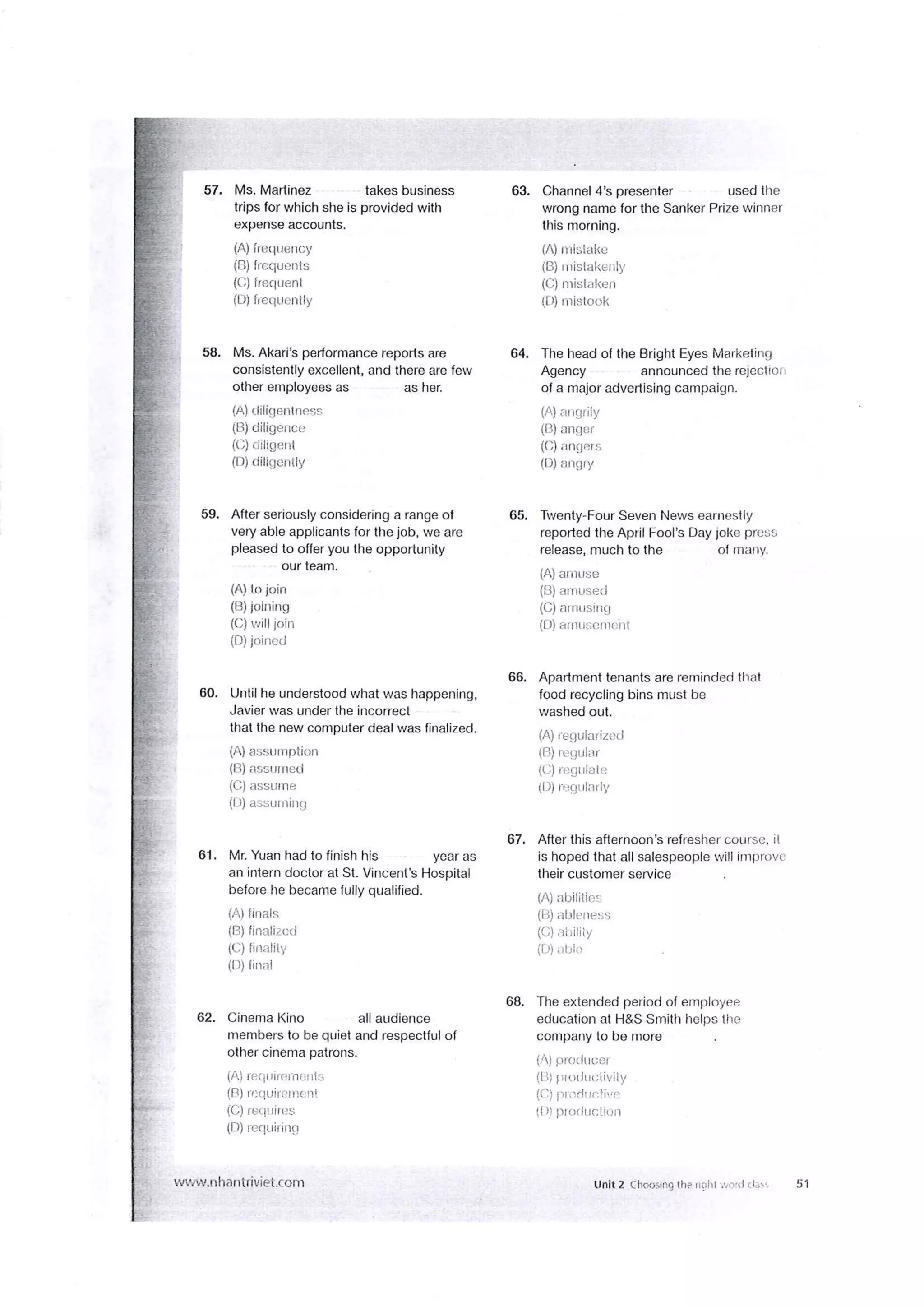 TOEIC Training Reading Comprehension 860 - tincanban.com