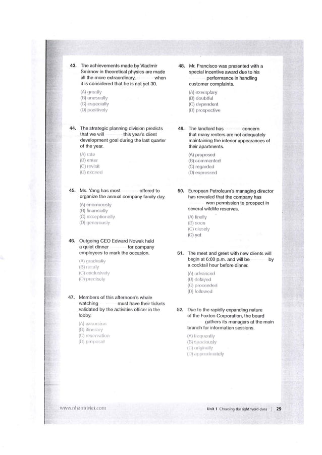 TOEIC Training Reading Comprehension 860 - tincanban.com
