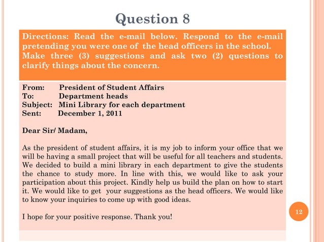 TOEIC writing Test | PDF | Educational Assessment | Education