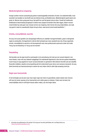 ActiZ visie op zorg: 'Zorgen van morgen'- Ouderenzorg VVT | PDF