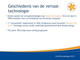 De toekomst van de vertaler | PPT | Computing | Technology & Computing