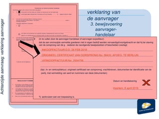 Toelichting invullen CvO | PPT